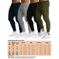 Frontwalk Mens Athletic Pants Drawstring Sweatpants Solid Color Pencil