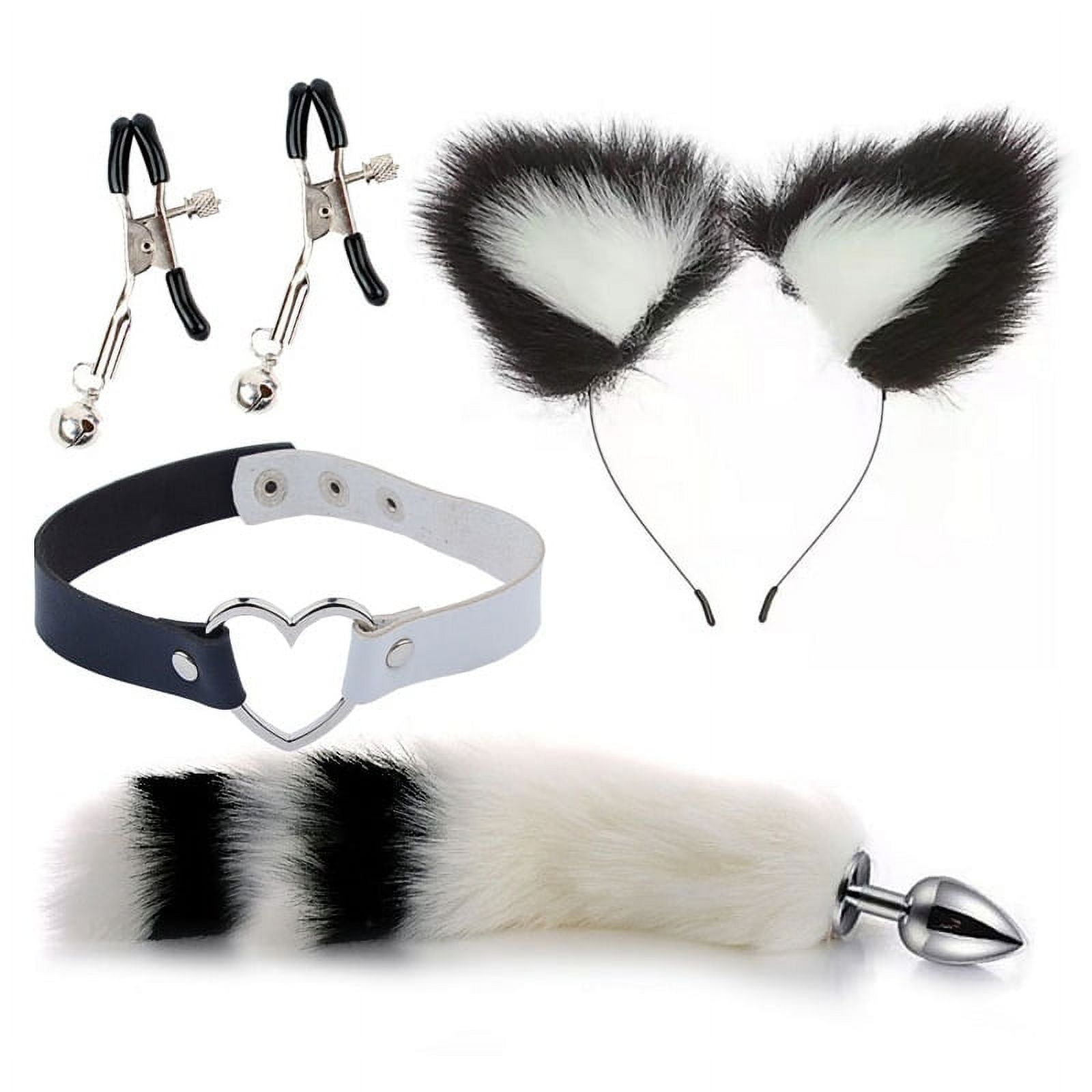 Sexy Fox Tail Anal Plug Cute Cat Ears Headbands Set Nipple C Knasta Chile