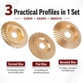 Angle Grinder Polishing Pad,Heavy-Duty Wood Carving Shaping Disc Set ...