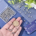 1 Set 120Pcs Tibetan Style Alloy Spacer Beads Round with Silver 6mm ...