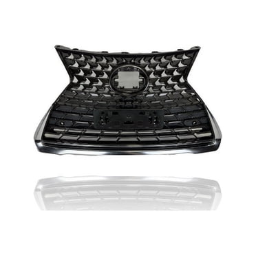 SHZAITOR Front Bumper Grille High Gloss Black Frame with Base Assembly ...