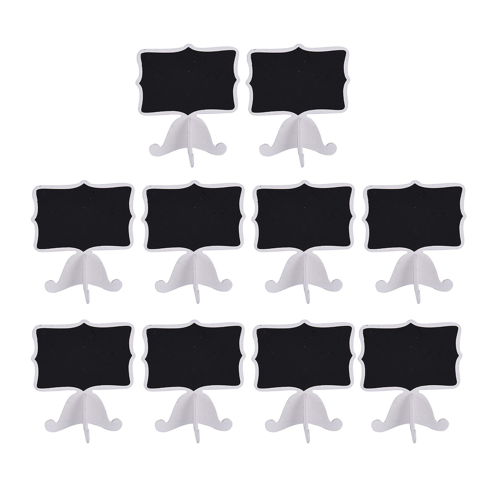 "Mini Message Board Set - 10Pcs Writable Erasable Wooden Advertising ...