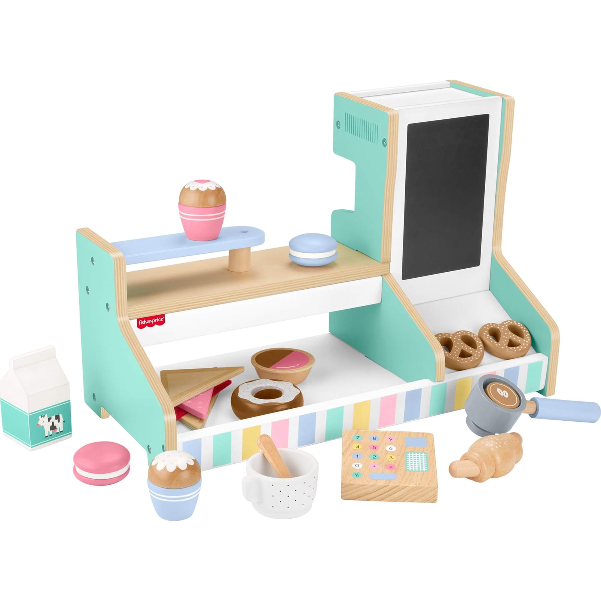 Click here for Fisher-Price Wooden Coffee Shop Set For Preschool... prices