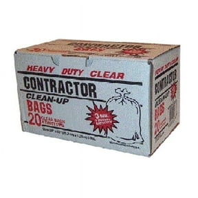Husky 42 Gallon Contractor Clean-Up Bags, 3-Mil Thick, 50-Count, Heavy ...