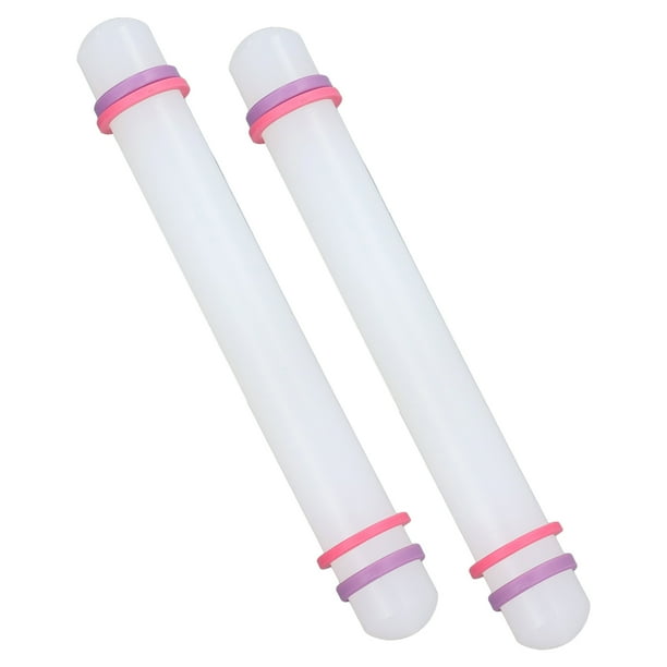 Plastic Rolling Pin, Premium Plastic Fondant Roller Sturdy Handle ...