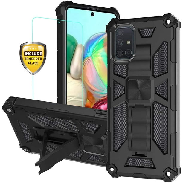 for Samsung Galaxy A71 Case with Screen Protector A71 Phone case Heavy Duty Dual Layer Silicone ...