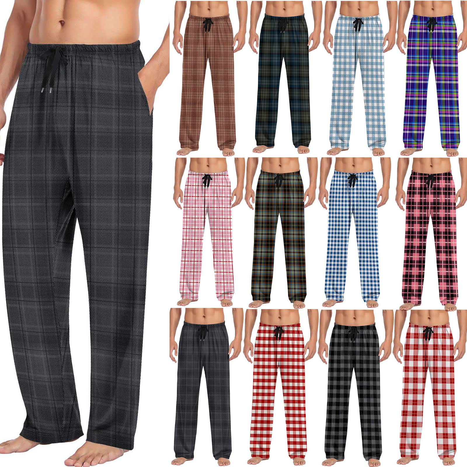 Click here for Frostluinai Mens Soft Flannel Pajama Lounge Sleep... prices