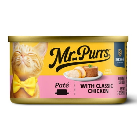 Mr Purrs Seafood in Pate, Wet Cat Food, 3 oz Can (30 Pack) - Walmart.com