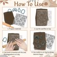 1 pc Silicone Clay Texture Mat Clay Modeling Pattern Pad Seaweed ...