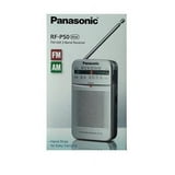 Panasonic RF-P50 Pocket AM/FM Radio, Silver, Portable & Battery ...
