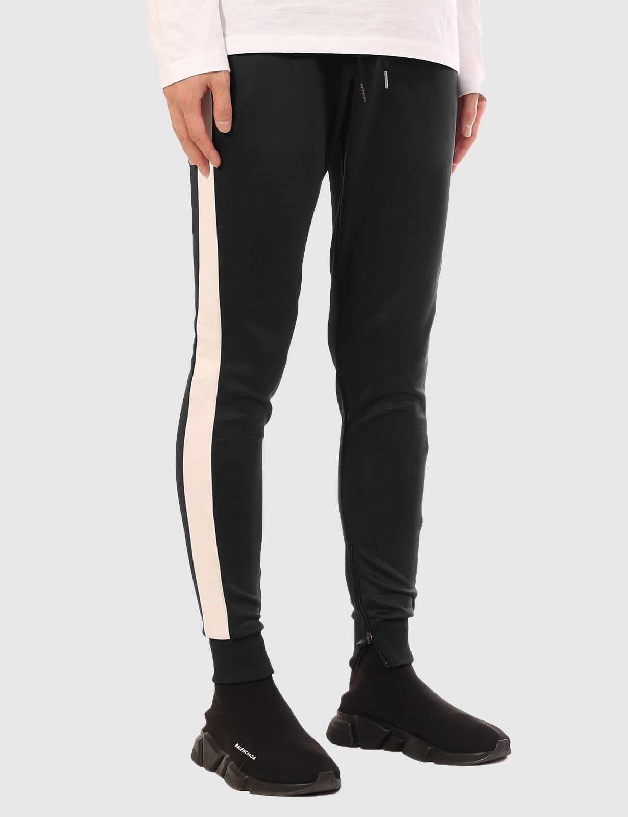 Men's Striped Track Pants With Ankle Zipper - Walmart.com