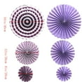 6 PCS Hanging Paper Fan Decorations, Paper Fan Flower for Wedding ...