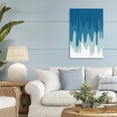 Stupell Industries Water Wave Fluid Contour Canvas Wall Art, design by ...