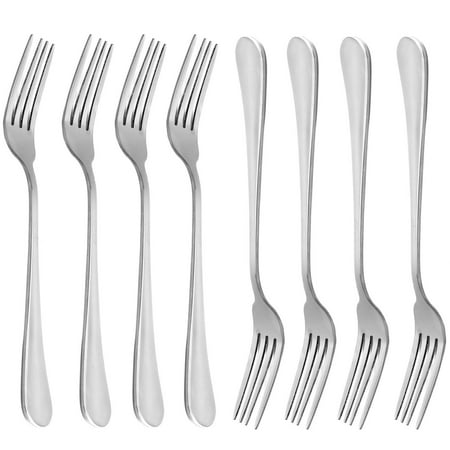 Dinner Forks, 18/10 Heavy-Duty Stainless Steel Dinner Forks Set Of 8, 8 ...