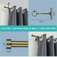 2-Pack Curtain Rod for Windows 72-144",Adjustable Window Curtain Rods ...