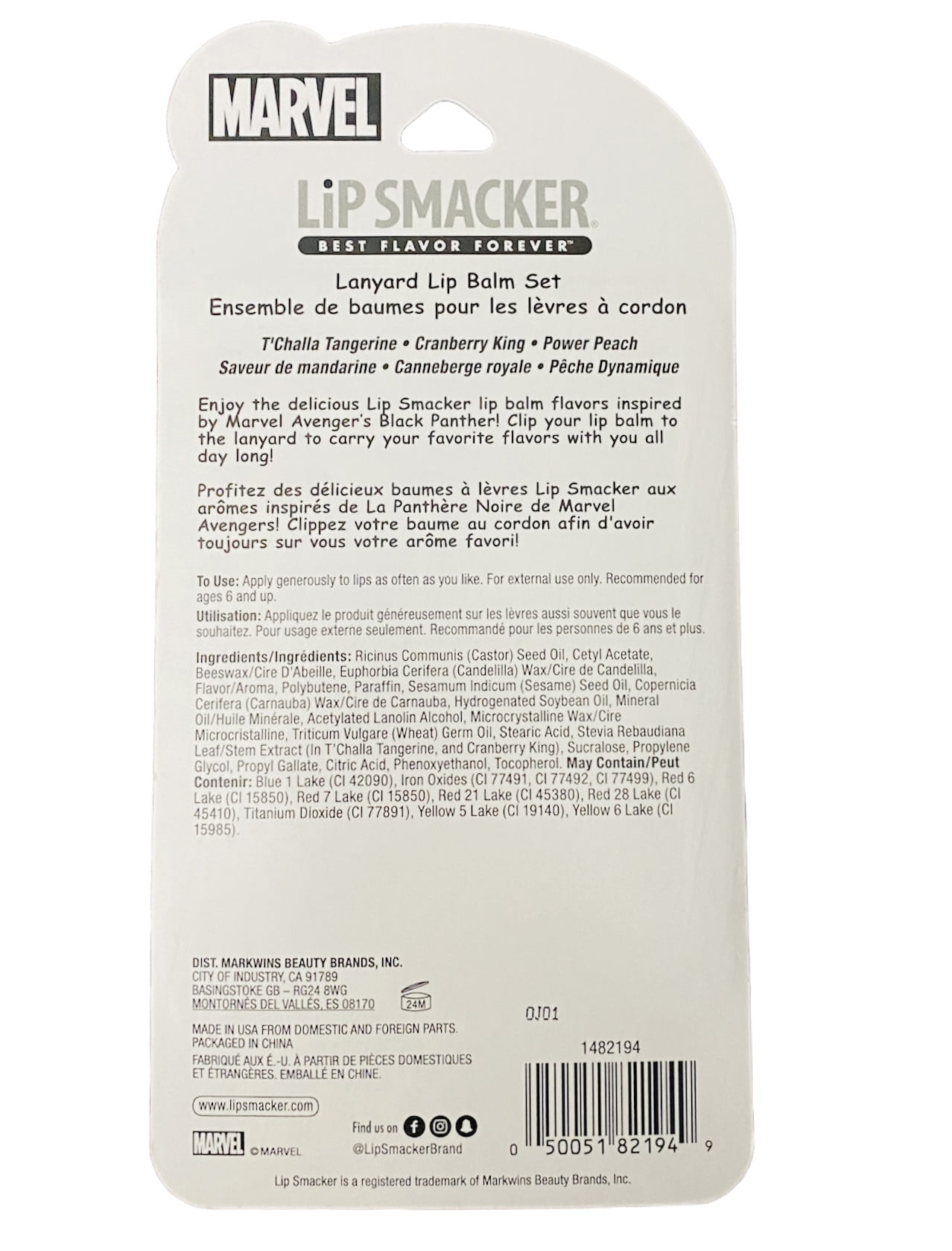 Buy Lip Smacker Marvel Black Panther Lip Balm T'Challa Tangerine ...