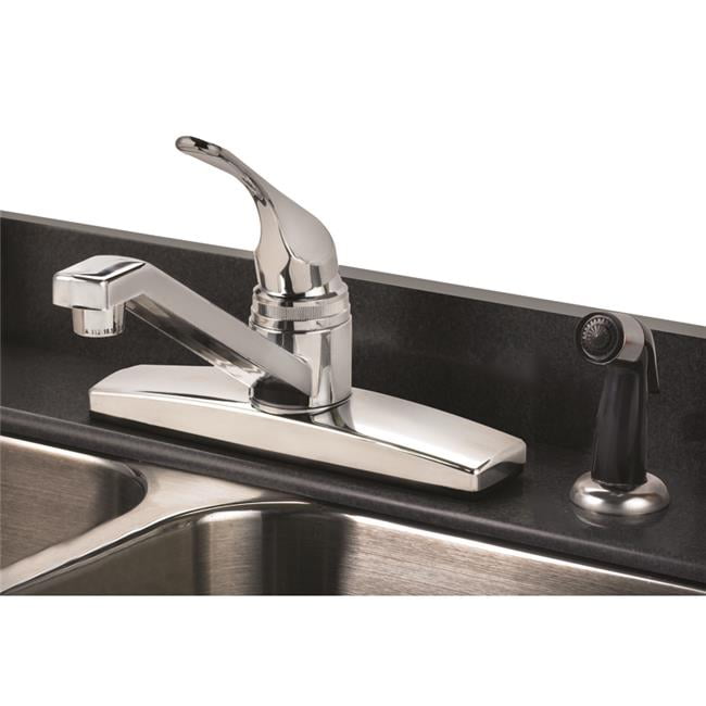 Traditional One Handle Chrome Kitchen Faucet - Walmart.com