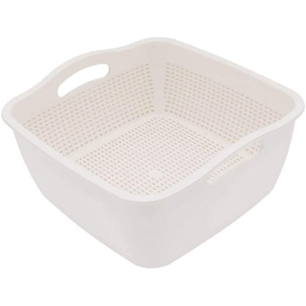 Colander Strainer For Fruit and Vegetable , Stackable Soaking Bowl and ...