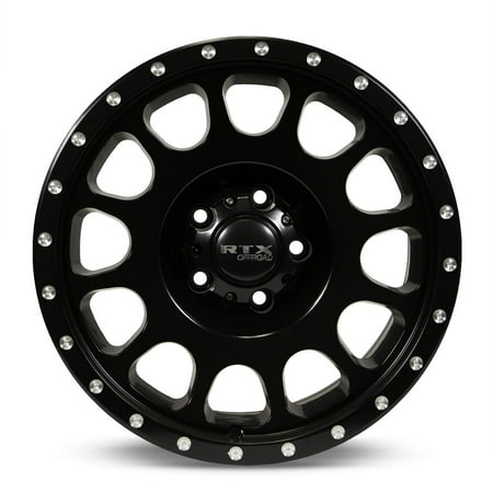 RTX (Offroad) 082686 Baja Satin Black with Milled Rivets 17x9 6x139.7 ...