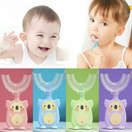 Kids Manual Toothbrush 360 Degree U-shaped Children Oral Care Cleaning ...