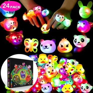 Premium LED Flashing Glow Finger Ring Lights for Birthday, Wedding ...