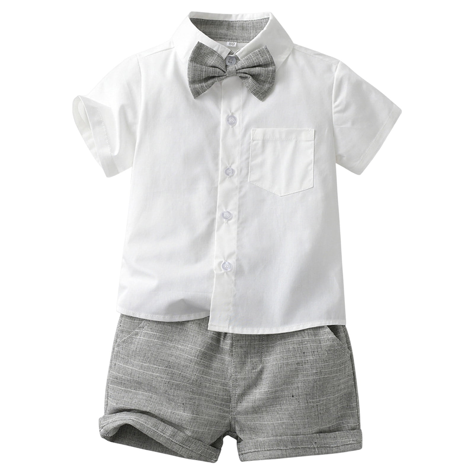 Click here for Enjocho Little Boys Gentleman Suit Set Shirt Bowti... prices