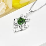 JO WISDOM 925 Sterling Silver Irish Celtic Heart Claddagh Pendant ...