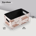 2 Pcs Foldable Felt Storage Bins Decorative Fabric Organizer Baskets ...