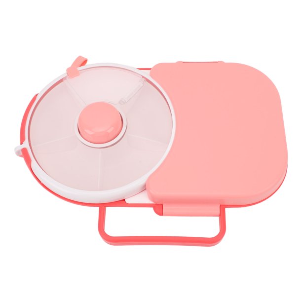 Snack Rotating Container, Rotating Snack Box with Lid Reusable Snack ...