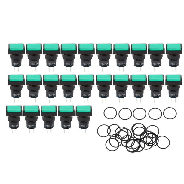 Industrial Equipment Push Button Switch,25Pcs Button Switch Push Button ...