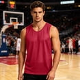 AGKIZG Men Mesh Breathable Sleeveless Shirt for Fitness Running ...