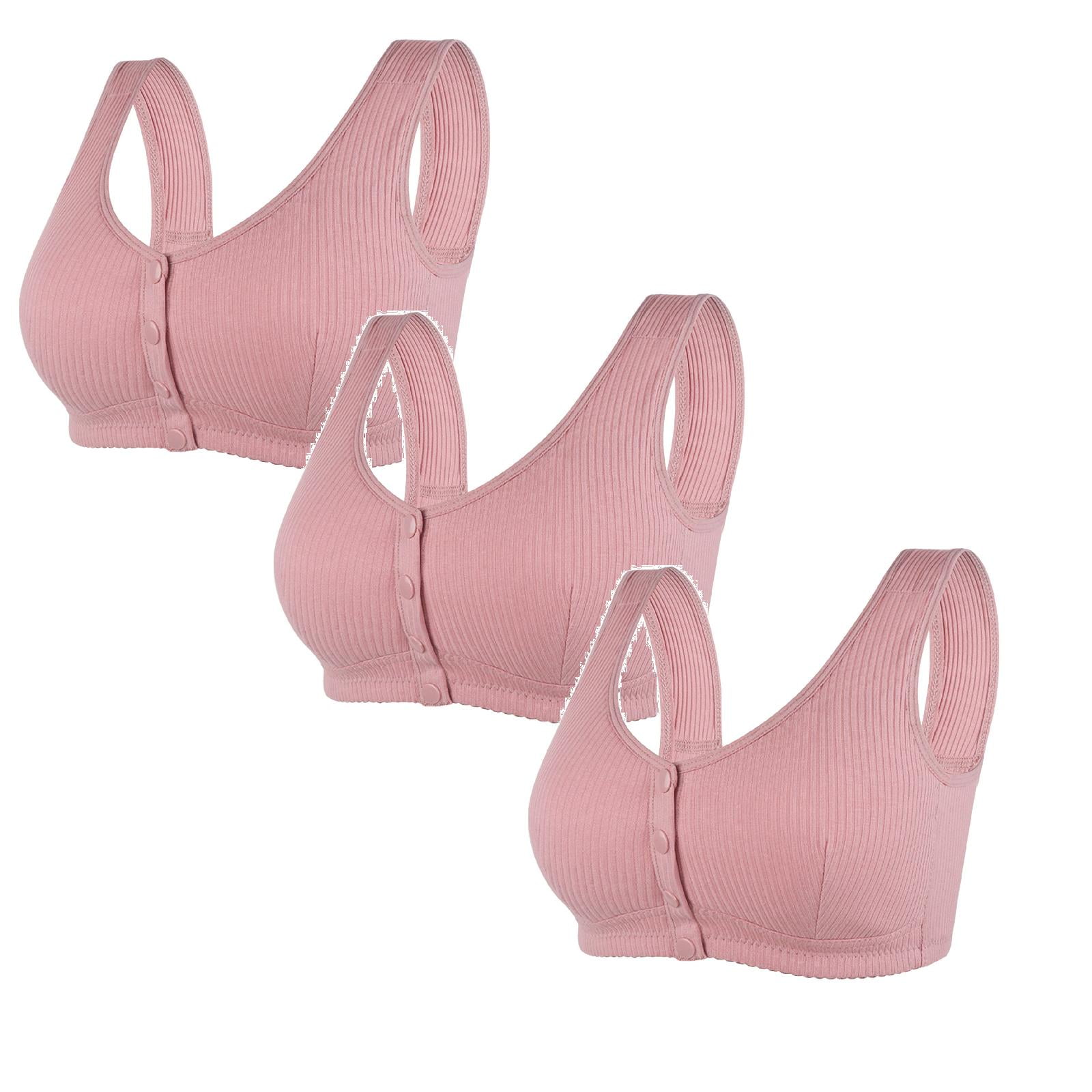 Eashery Sport Bras for Women Solid Front Close Womens Bras Comfortable ...