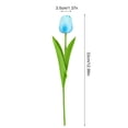 10-Pack Artificial Tulips Faux Flower Stems, 7 Color Options Soft Touch ...