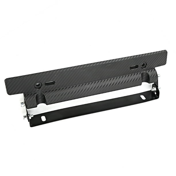 License Plate Bracket Front Rear Adjustable Carbon Fiber Texture ...