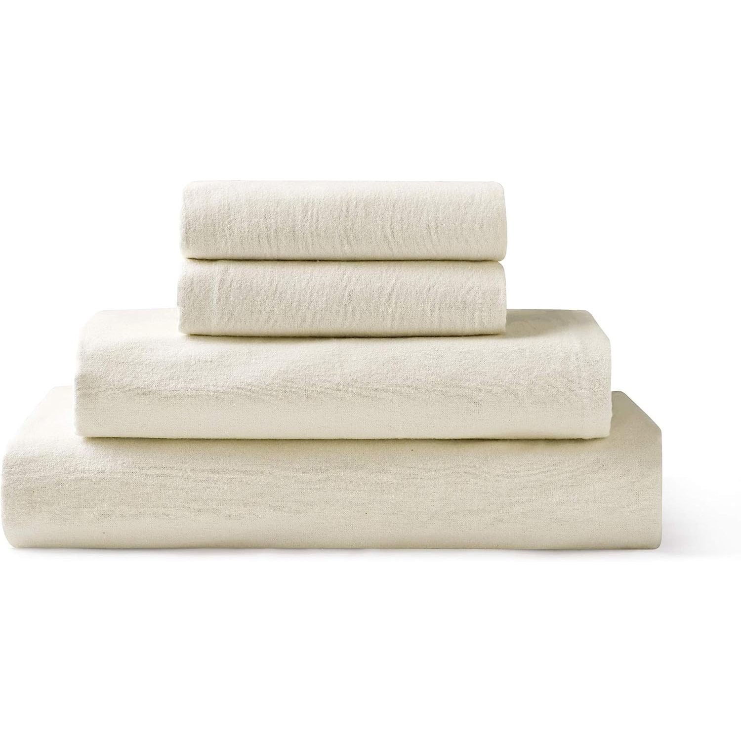 Flannel Sheet Set Cotton Soft Warm & Cozy Modern Chic with Elastic Deep ...