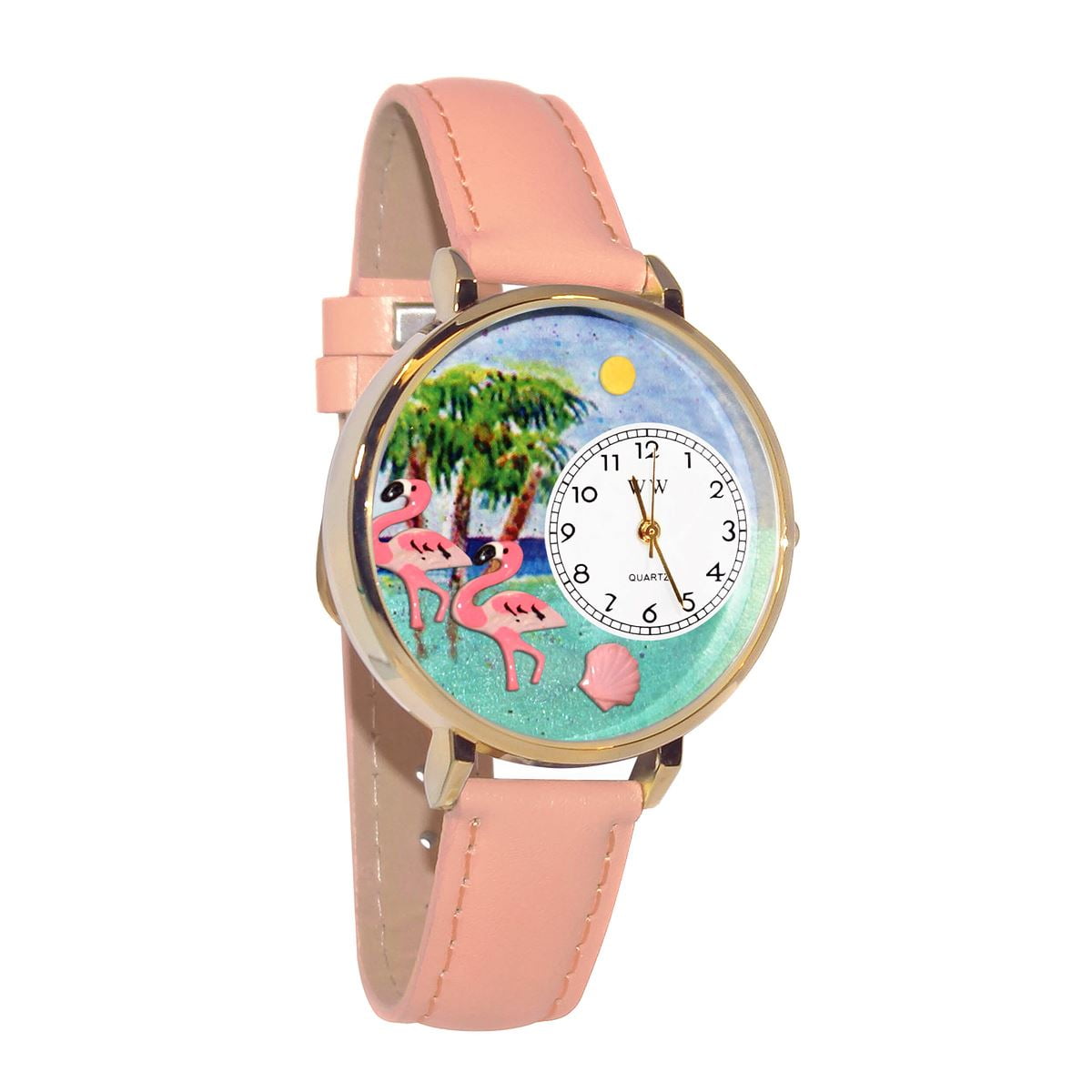Flamingo Watch in Gold (Large) - Walmart.com