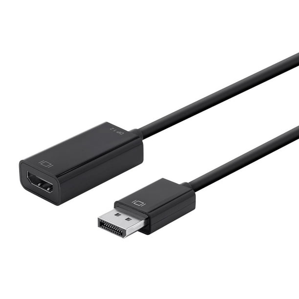Monoprice DisplayPort 1.2a to 4K HDMI Active Adapter, Black - Walmart ...