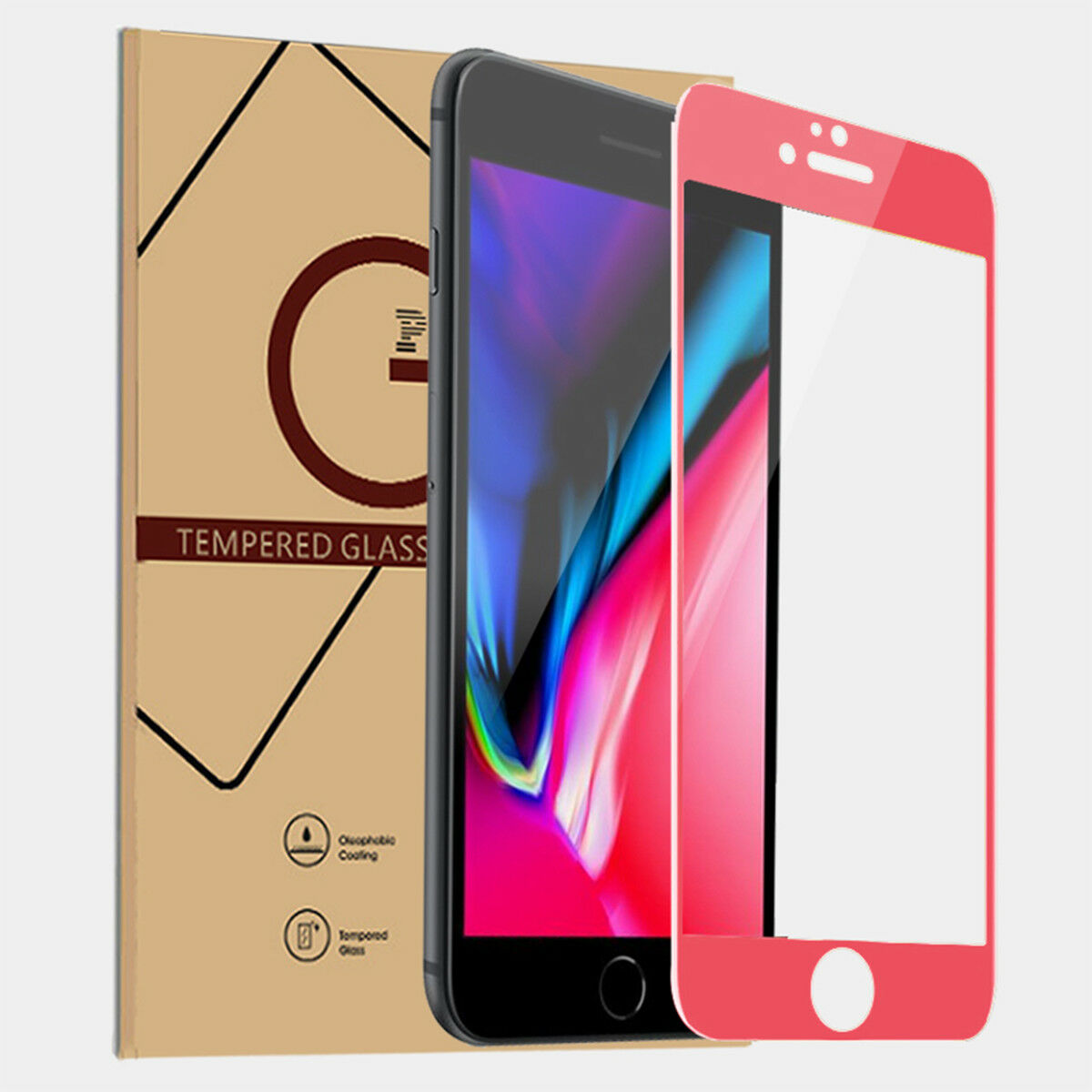 Goldcherry iPhone 7 Plus/8 Plus Screen Protector Tempered Glass Film ...