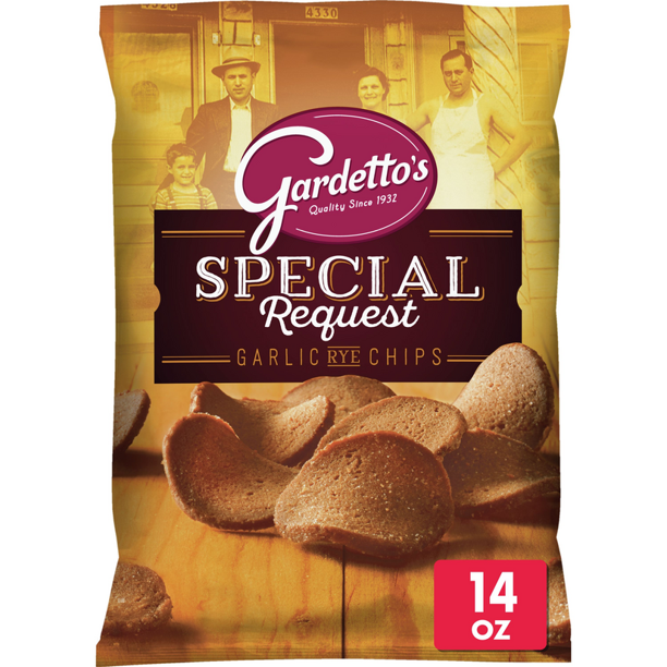 Gardetto's, Roasted Garlic Rye Chips, 14 oz. Bag - Walmart.com