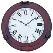 Nagina International Nautical Time Tide Clock On Premium Wooden Base ...