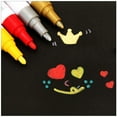WUXIAB Permanent Paint Pens Paint Markers,2-Pack Oil-Based Multi ...