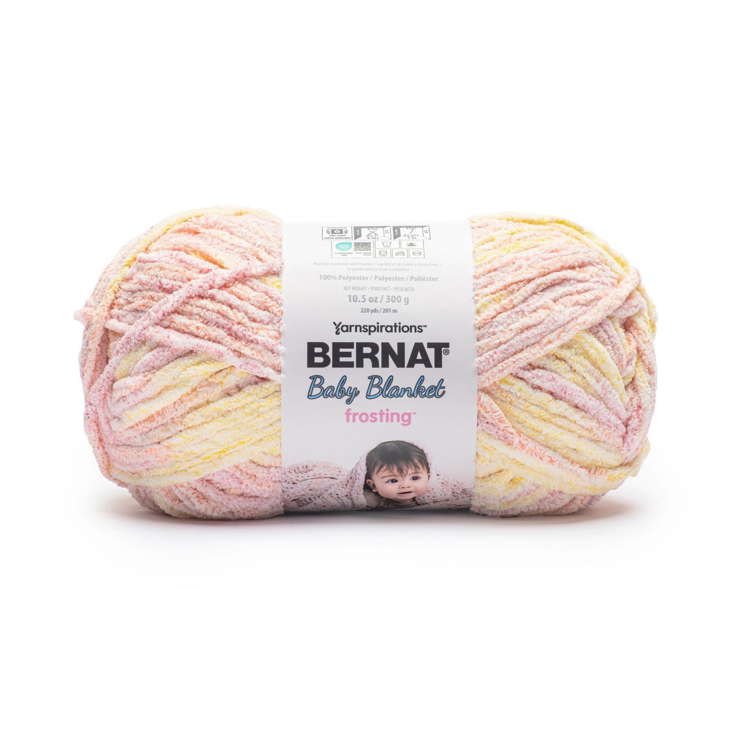 Click here for Bernat Baby Blanket Frosting #6 Super Bulky Polyes... prices