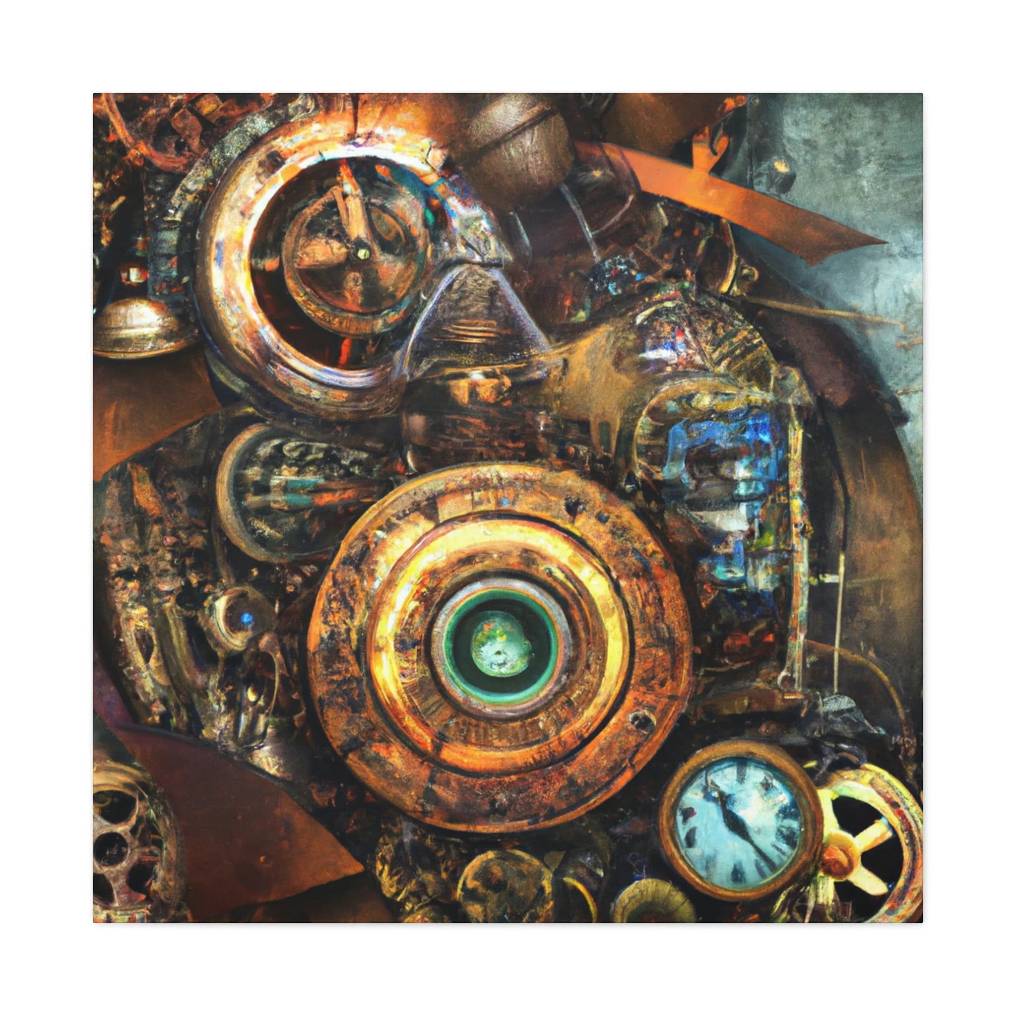 Clockwork Obsidian Dream - Canvas - Walmart.com