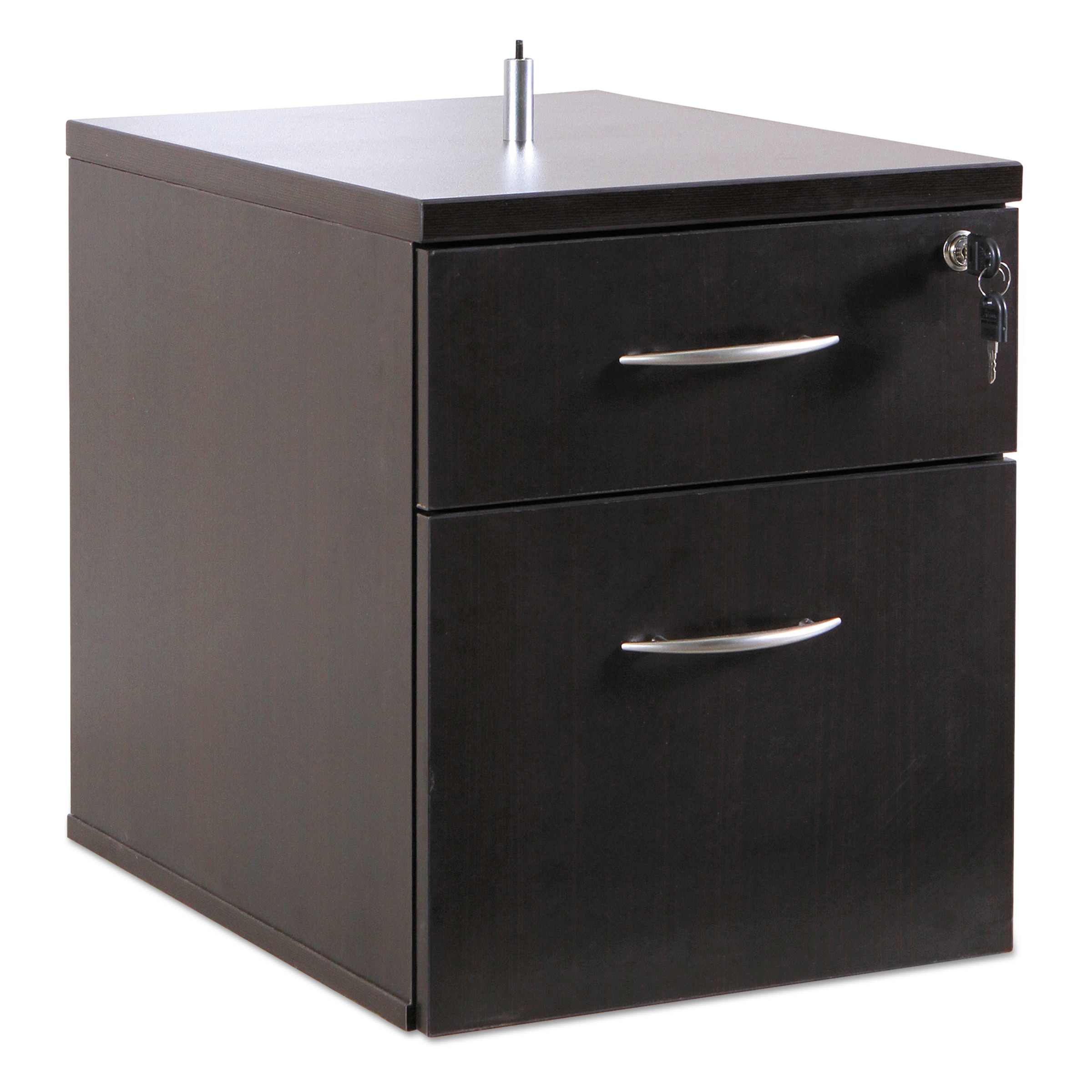 Alera 2 Drawers Vertical Lockable Filing Cabinet, Espresso - Walmart.com