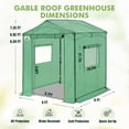 6x6 Portable Pop Up Greenhouse, Patented Center Lock Easy One Person ...