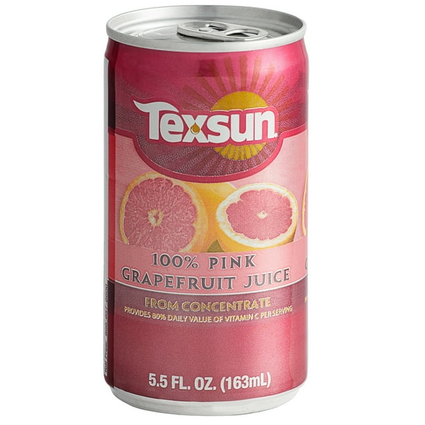 Texsun 5.5 fl. oz. Pink Grapefruit Juice - 24/Case - Walmart.ca