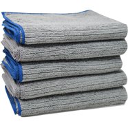 Versatility Red Microfiber Kitchen Dishcloths, 4 Piece Set, 12x12 Inch ...