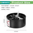 Blender Blades, 2 Pack Replacement Parts compatible with Magic Bullet ...
