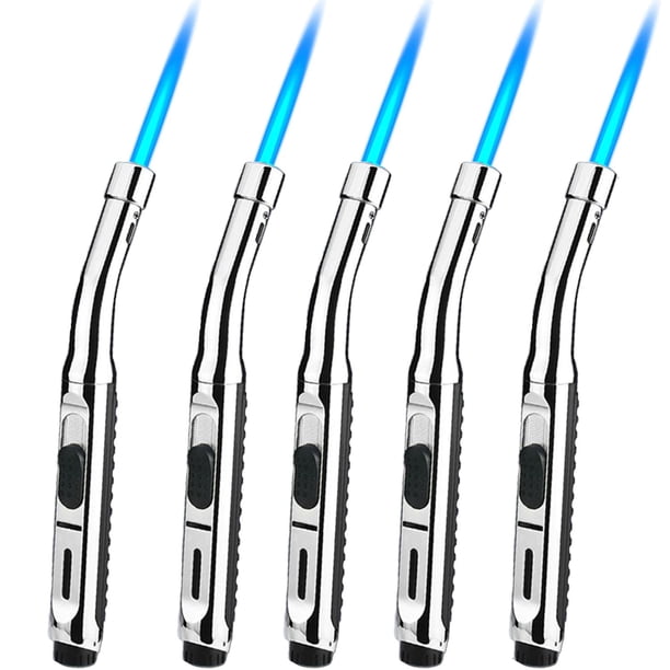 Encendedor de Gas Butano Resistente ChefTorch 5 Pzs Plata Recargable ...