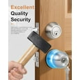2 Sets Front Exterior Door Knob Set with Single Cylinder Deadbolts ...